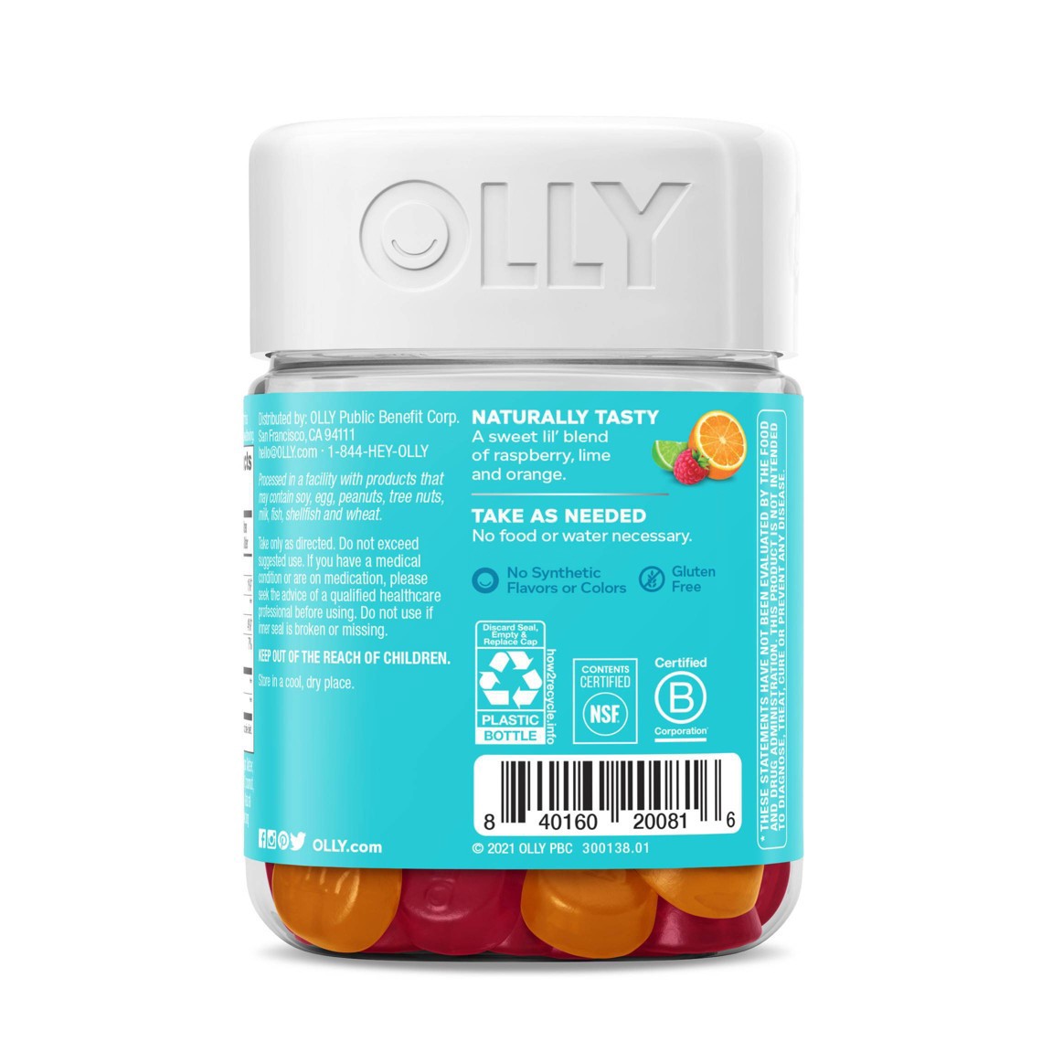 Olly Kids Chillax Supplement Gummies with Magnesium, L-Theanine & Lemon ...