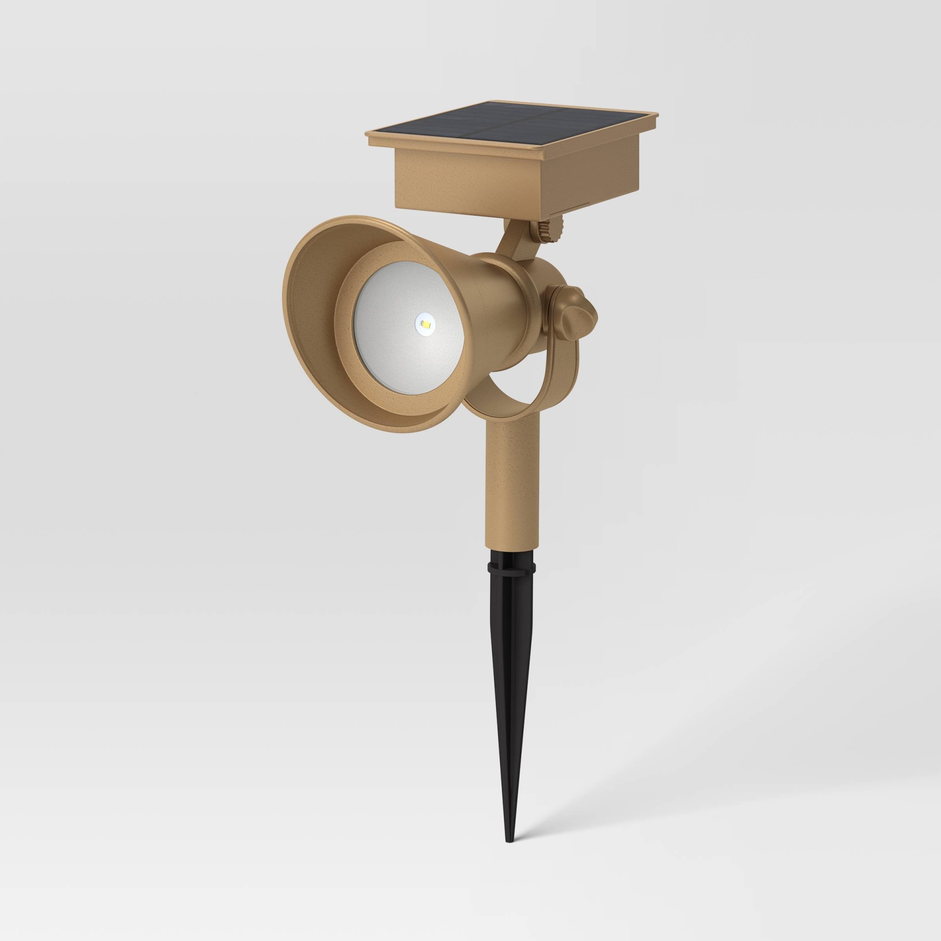 Fluted Solar Pathway Spotlight Brass - Smith & Hawken 1 ct | Shipt