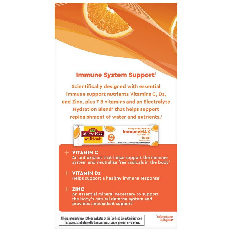 Nature Made Wellblends ImmuneMAX Fizzy Drink Mix Stick Packs with ... Nature Made Wellblends ImmuneMAX Fizzy Drink Mix Stick Packs with ...