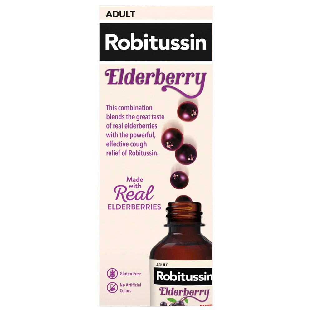 Robitussin Maximum Strength Cough and Chest Congestion Relief Syrup ...