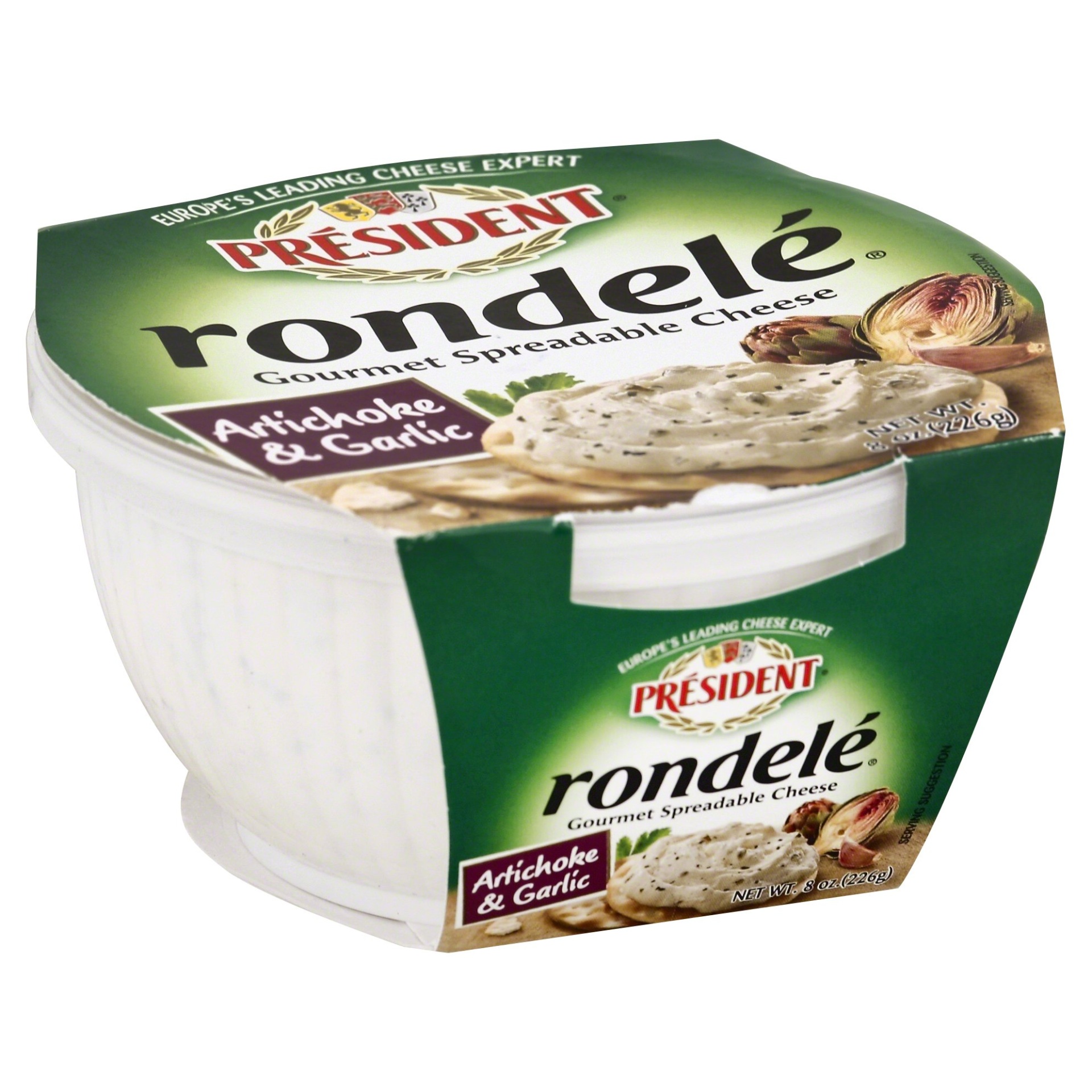 Président Rondele Artichoke & Garlic Spreadable Cheese 8 oz | Shipt