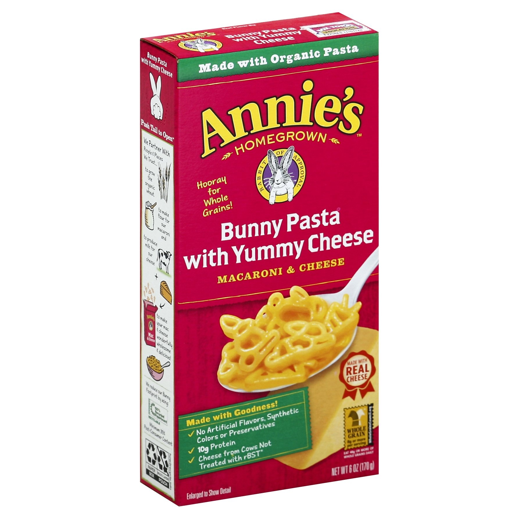 Annie's Bunny Shape Pasta & Yummy Cheese, Macaroni & Cheese 6 oz | Shipt