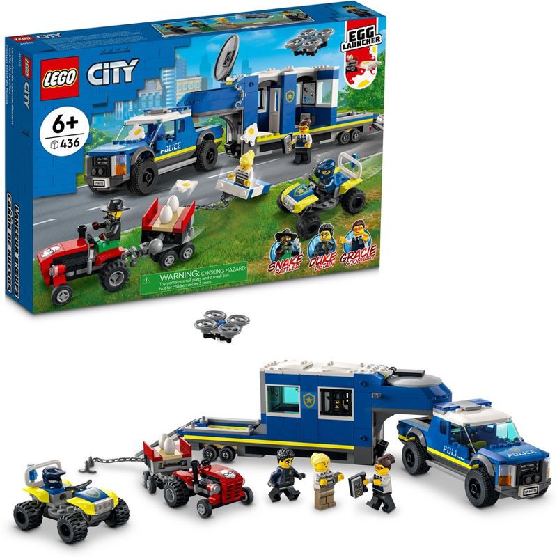 LEGO City Police Mobile Command Truck Toy with Drone 60315 1 ct | shipt