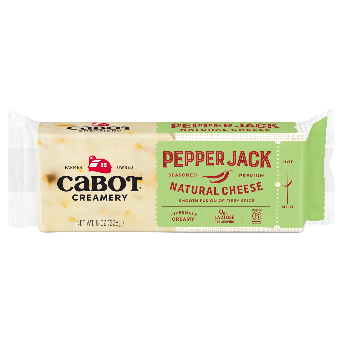 Cabot Pepper Jack Premium Natural Cheese Block 8 oz | Shipt