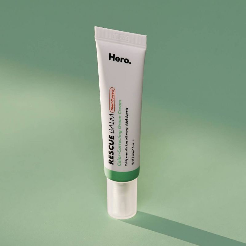 Hero Cosmetics Rescue Balm Green Tinted Balm - Red Correct - 15ml 15 ml ...