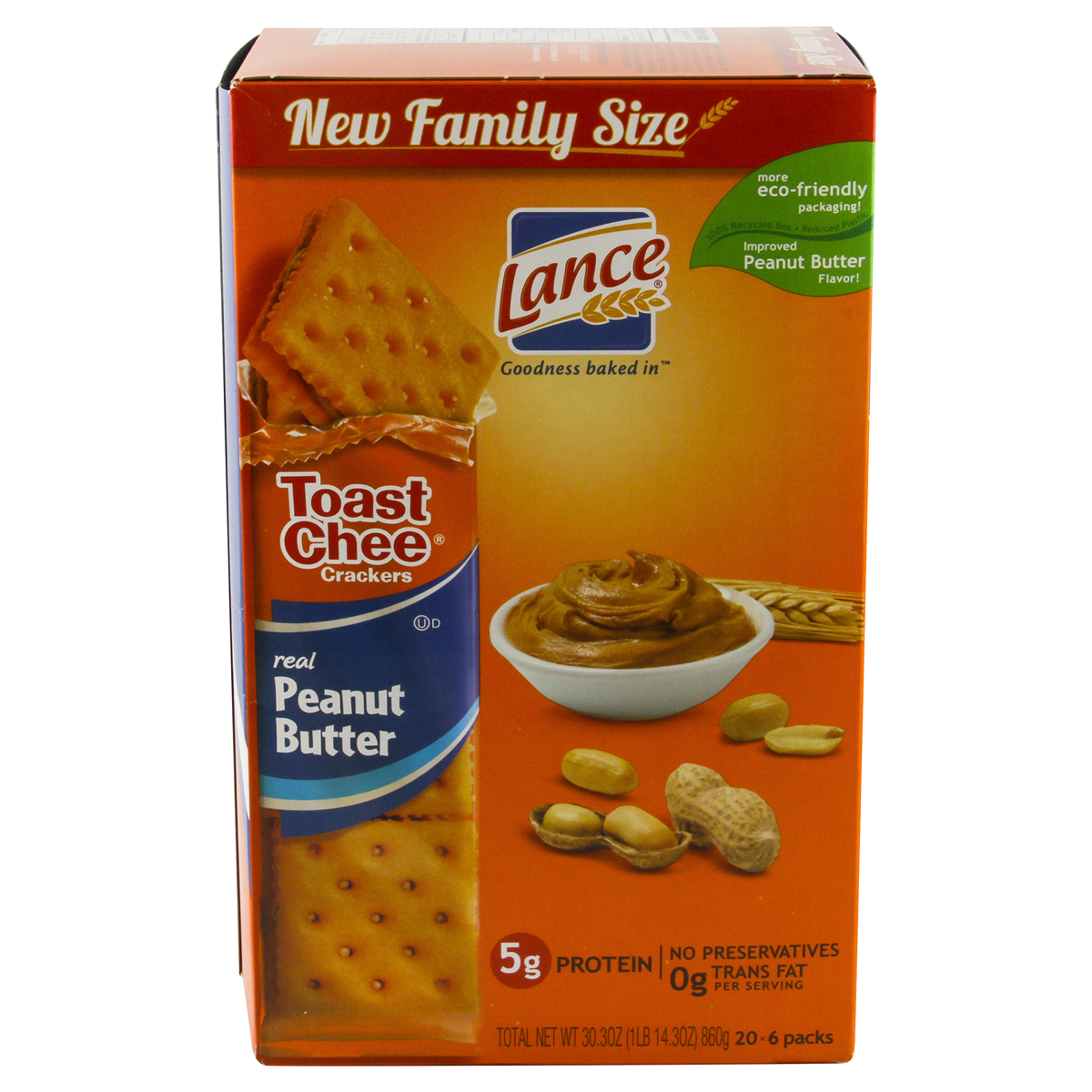 Lance Toast Chee Real Peanut Butter Cracker Sandwiches 20 ct | Shipt