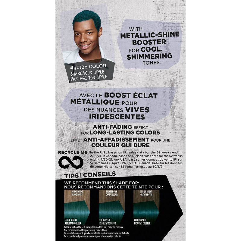 Got2B Metallic Permanent Hair Color - Mermaid Green - 4.8 fl oz 4.8 fl ...