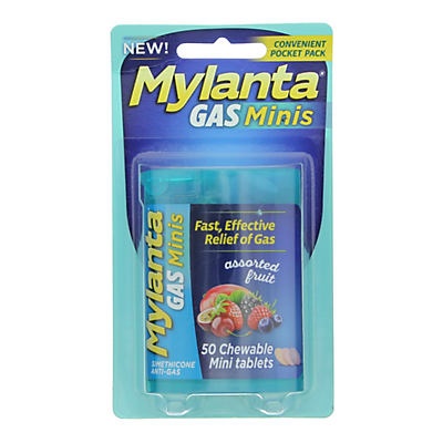 Mylanta Gas Minis Chewable Tablets Assorted Fruit 50 ct | Shipt