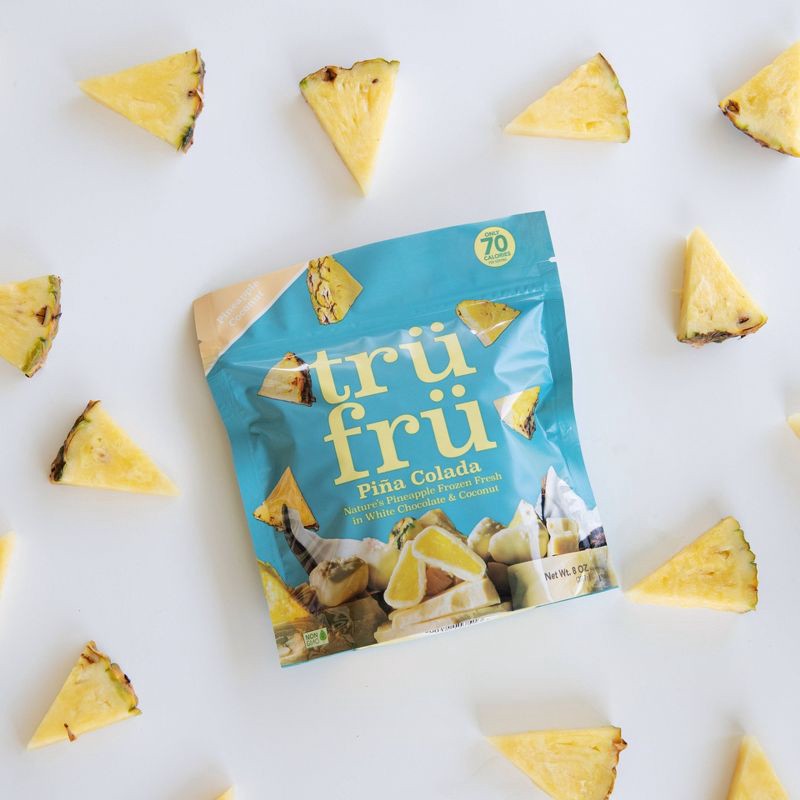 Tru Fru Frozen Pineapples in White Chocolate & Coconut - 8 oz 8 oz | Shipt