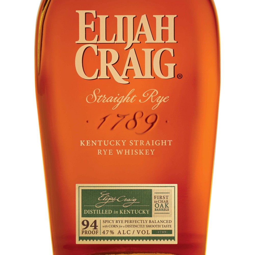 Elijah Craig Whiskey Straight Rye Kentucky 750 ml | Shipt