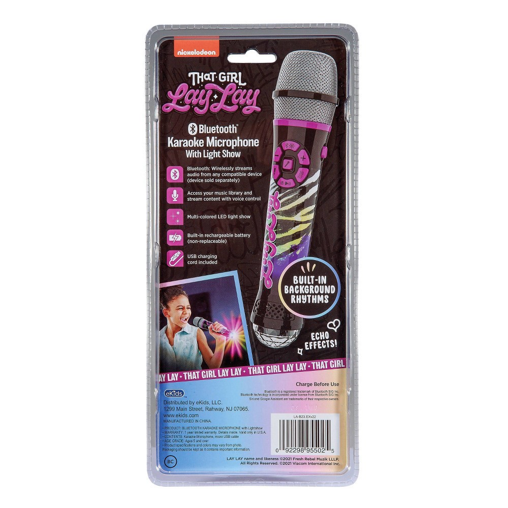 That Girl Lay Lay Bluetooth Karaoke Microphone with Party Lights 1 ct ...