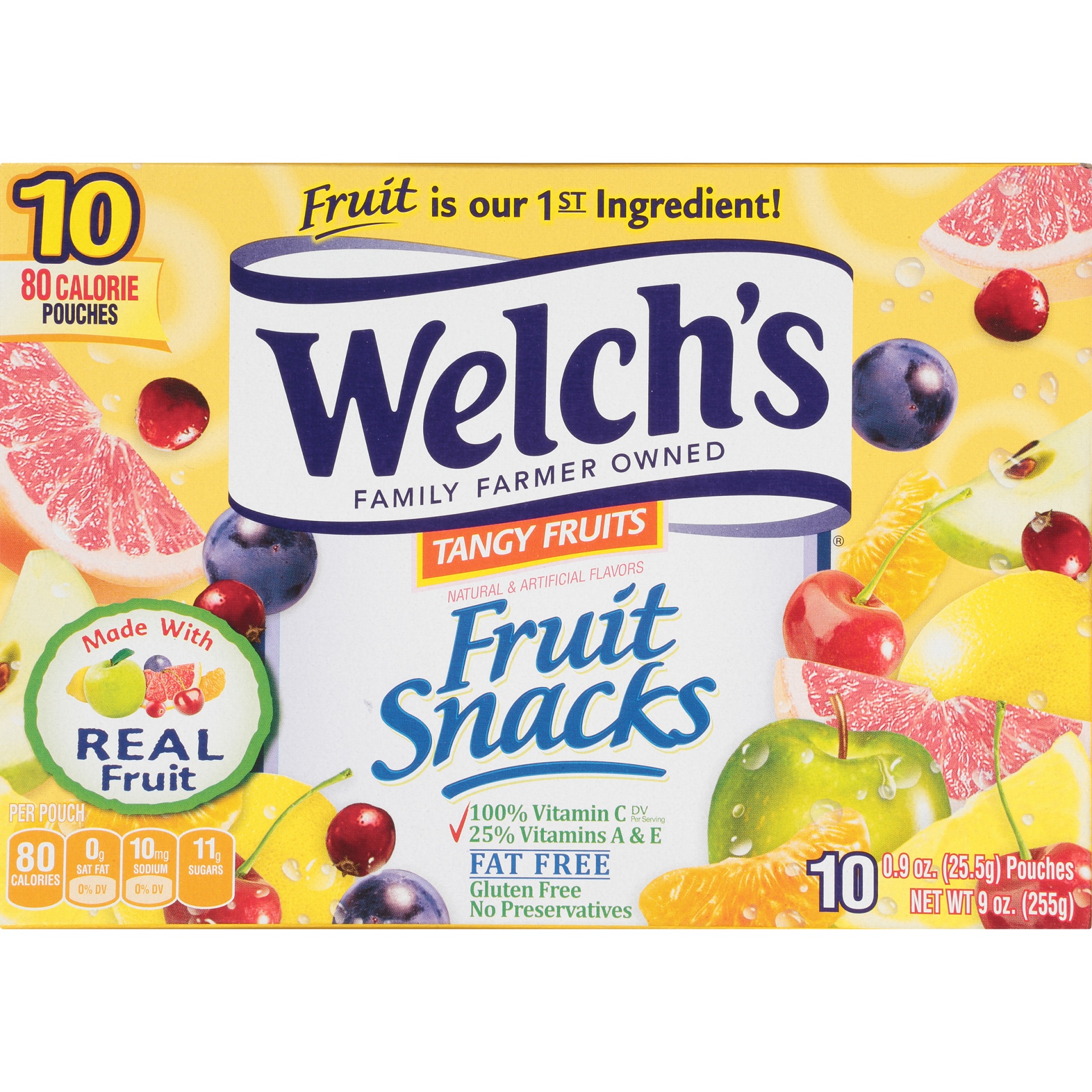 Welch's Tangy Fruit Snacks 10 ct; 0.9 oz | Shipt