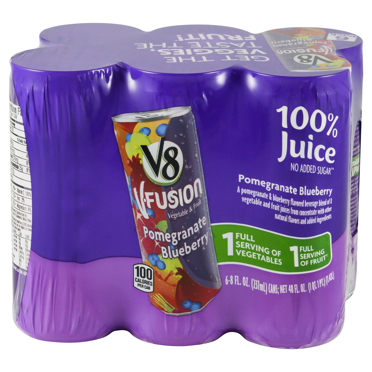 V8 V-Fusion Pomegranate Blueberry Vegetable & Fruit Juice 6 ct; 8 fl oz ...