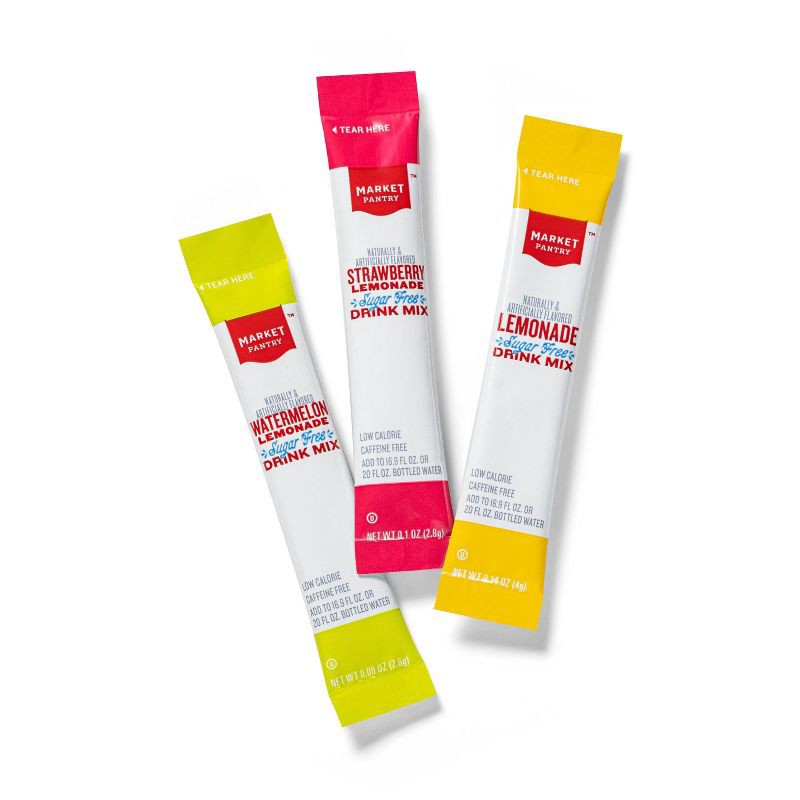Lemonade Variety Sugar-Free Drink Mix - 30ct - Market Pantry™ 30 ct | Shipt