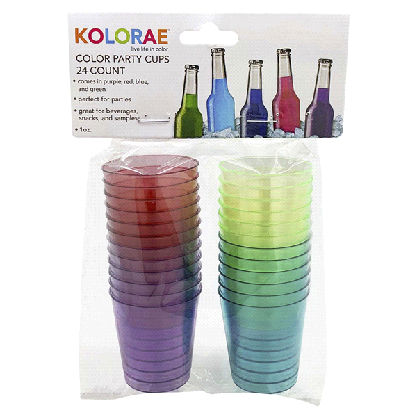 Kolorae Color Party Cups, Assorted Colors 24 ct | Shipt