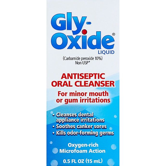 Gly-Oxide Liquid Antiseptic Oral Cleanser 0.5 oz | Shipt