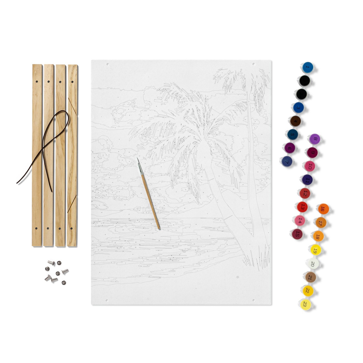 Paint by Number Kit Tropical Beach Scene - Mondo Llama 1 ct | Shipt