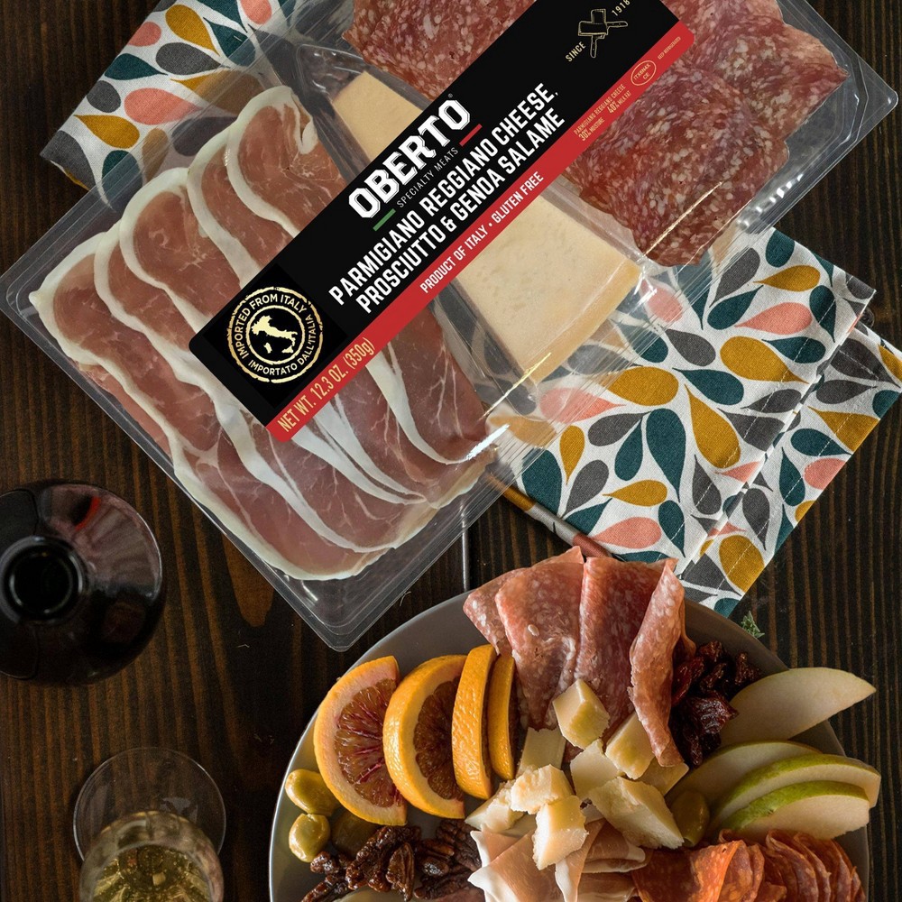 Oberto Charcuterie Prosciutto, Genoa Salame, Parmigiano Reggiano Cheese ...