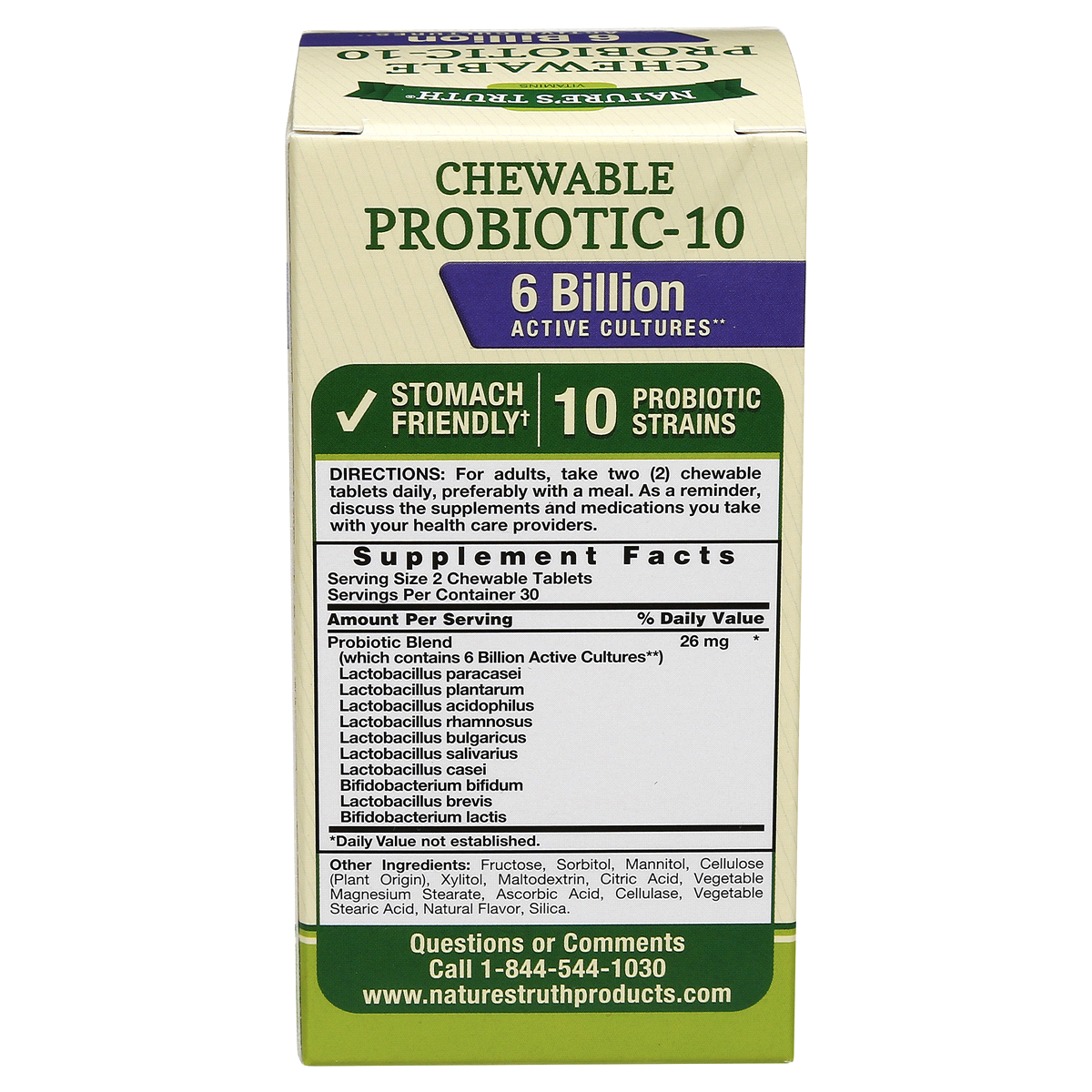 Nature's Truth Probiotic-10 Natural Berry Flavor Dietary Supplement ...