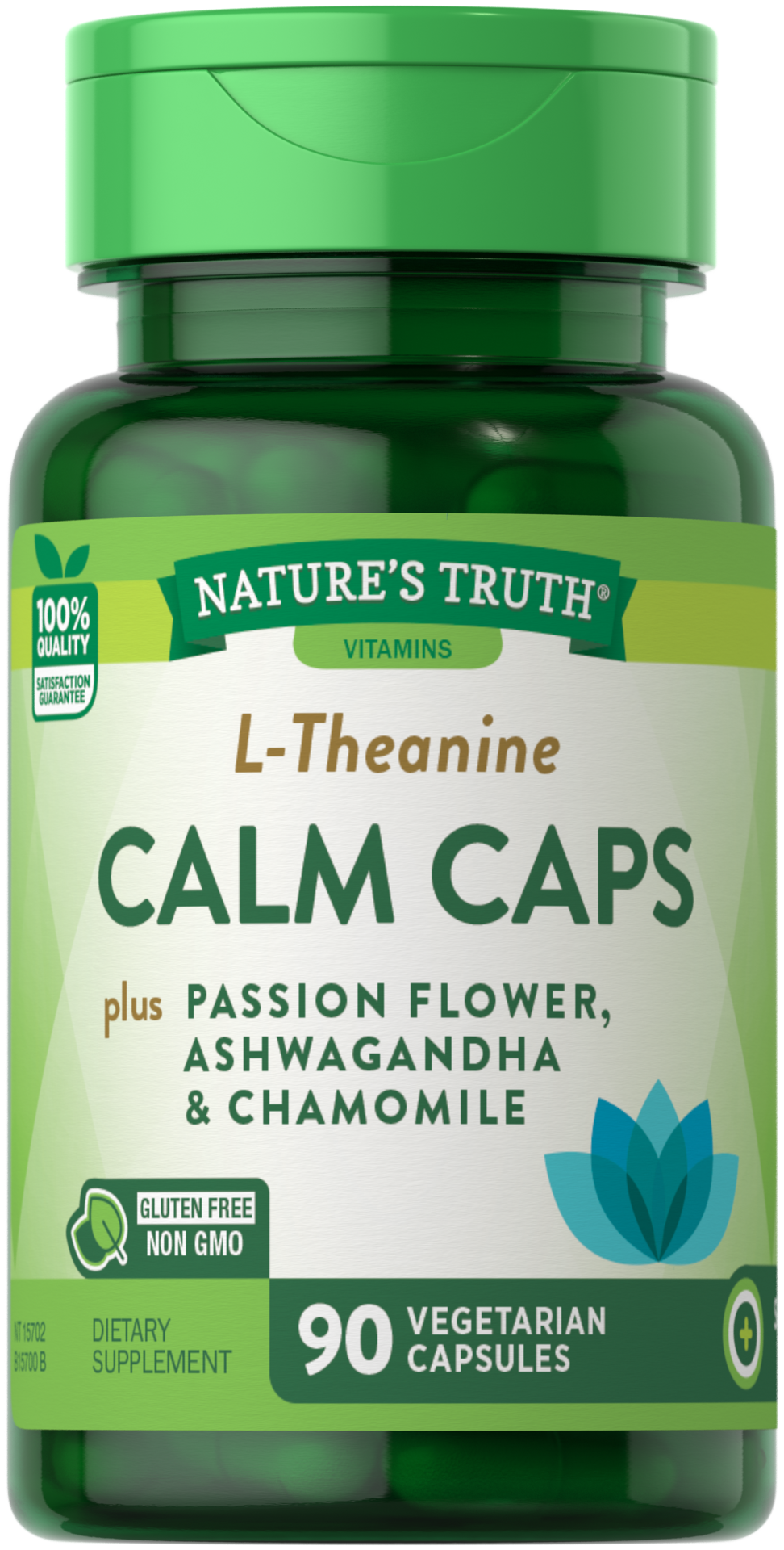 Nature's Truth L-Theanine Calm Caps plus Passion Flower 90 ct | Shipt