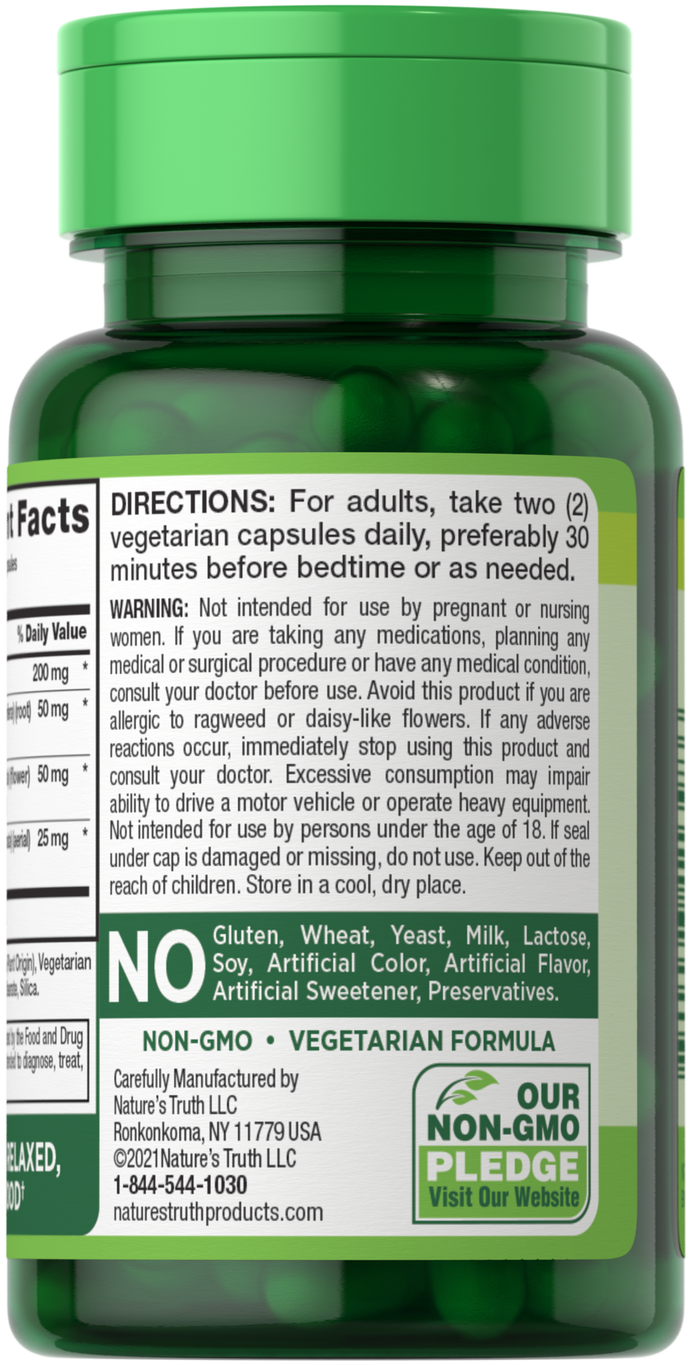 Nature's Truth Plus Passion Flower & Chamomile Calm Caps 90 Capsules 90 ...