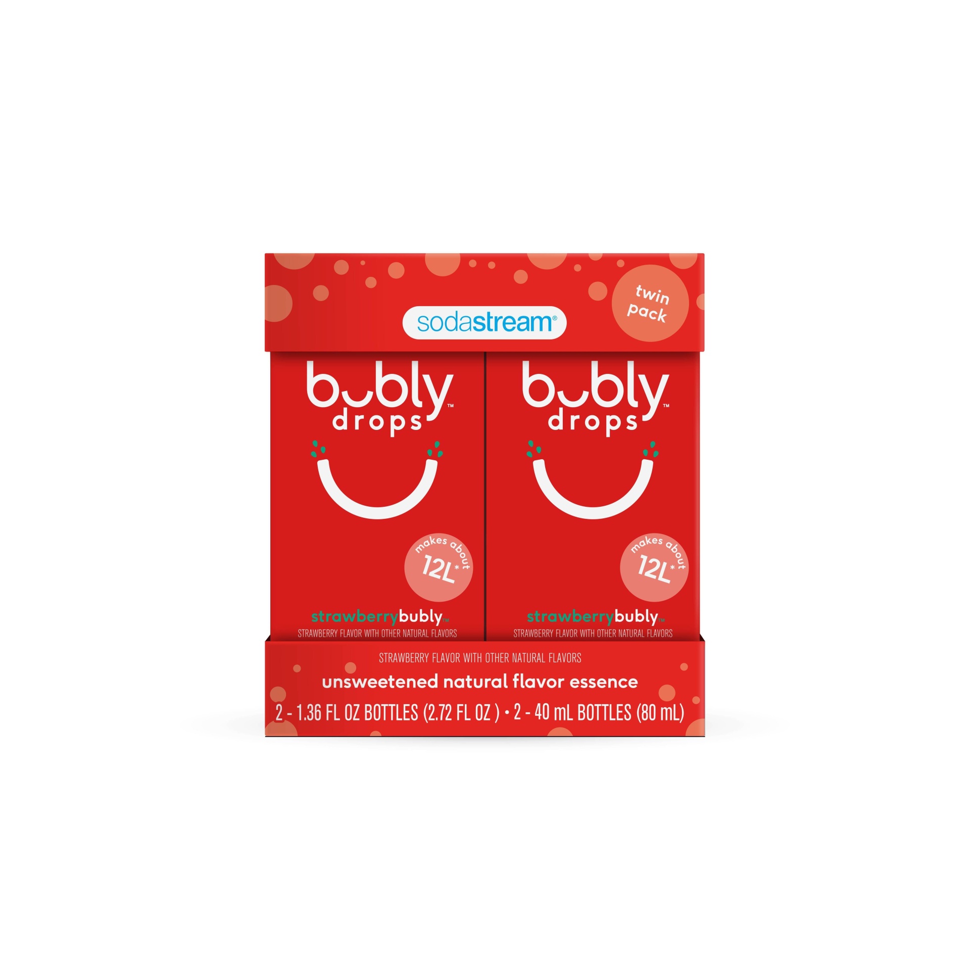 SodaStream bubly 2pk Strawberry Drops 2 ct | Shipt