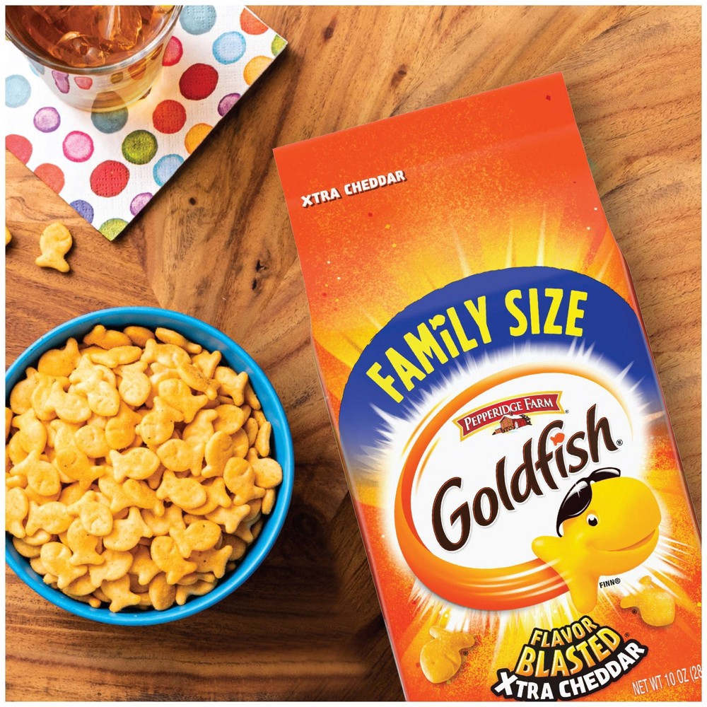 Goldfish Pepperidge Farm Family Size Goldfish Flavor Blasted Extra ...