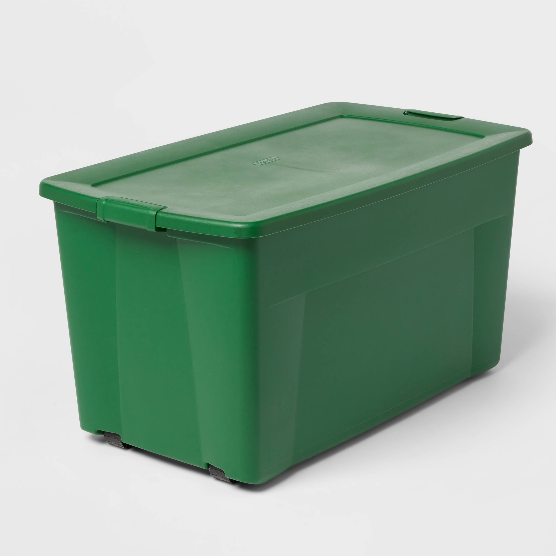 45gal Wheeled Latching Storage Tote Green - Brightroom 45 gal | shipt