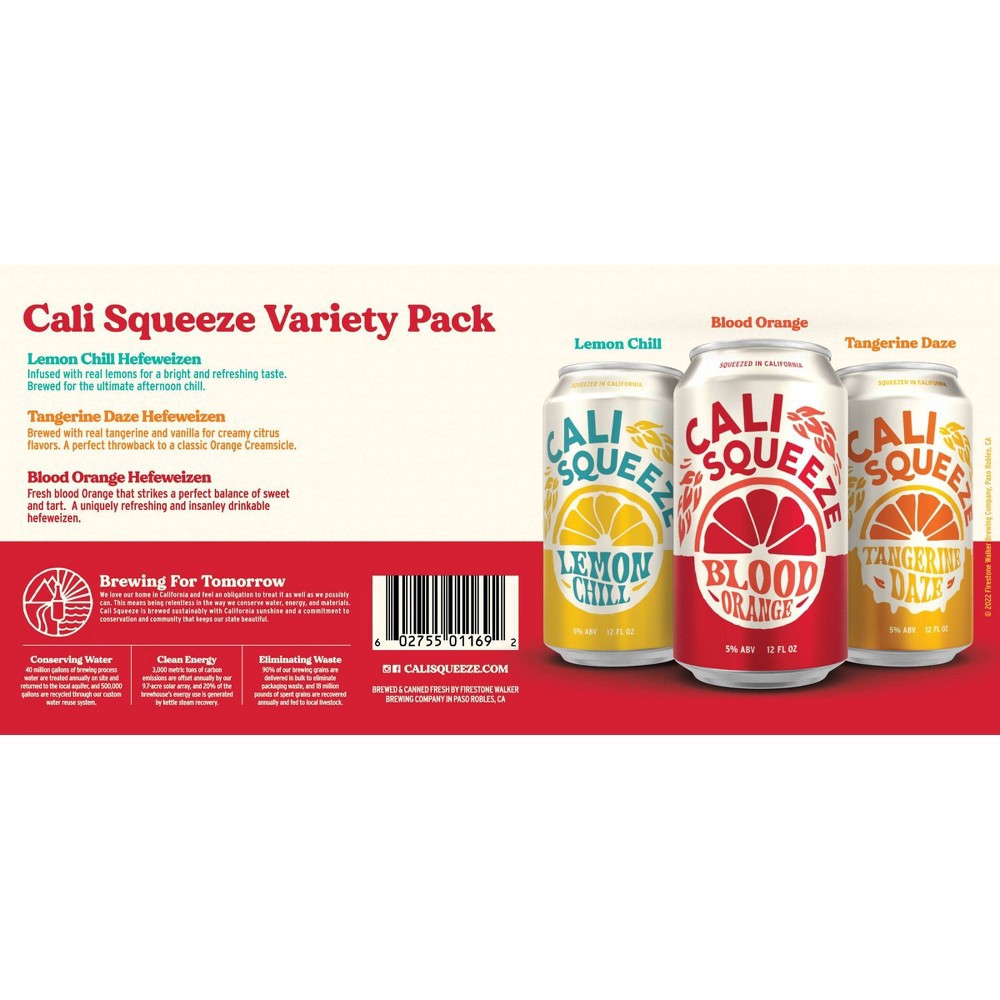 Firestone Walker Brewing Company Cali-Squeeze Variety - 12pk/12 fl oz ...