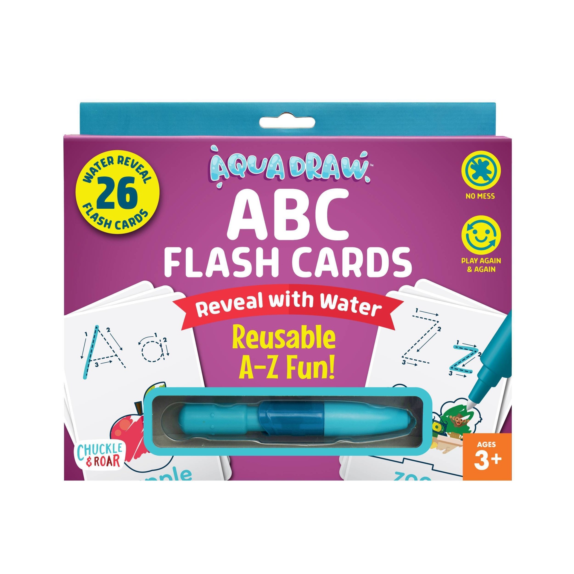 Aqua Draw ABCs Reusable Flash Cards - Chuckle & Roar 1 ct | Shipt