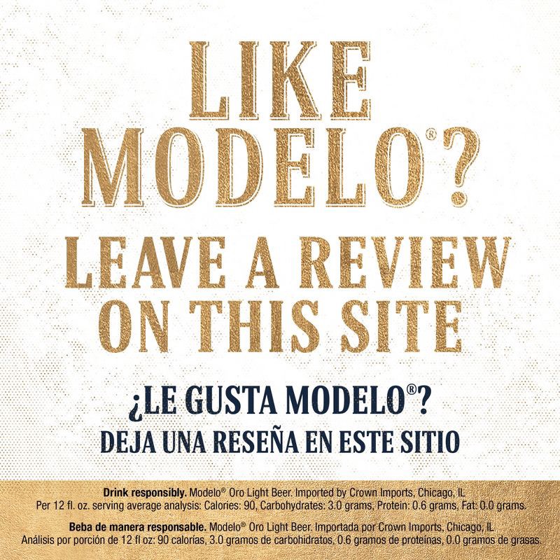 Modelo Especial Modelo Oro Lager Light Beer - 12pk/12 fl oz Cans 12 ct ...