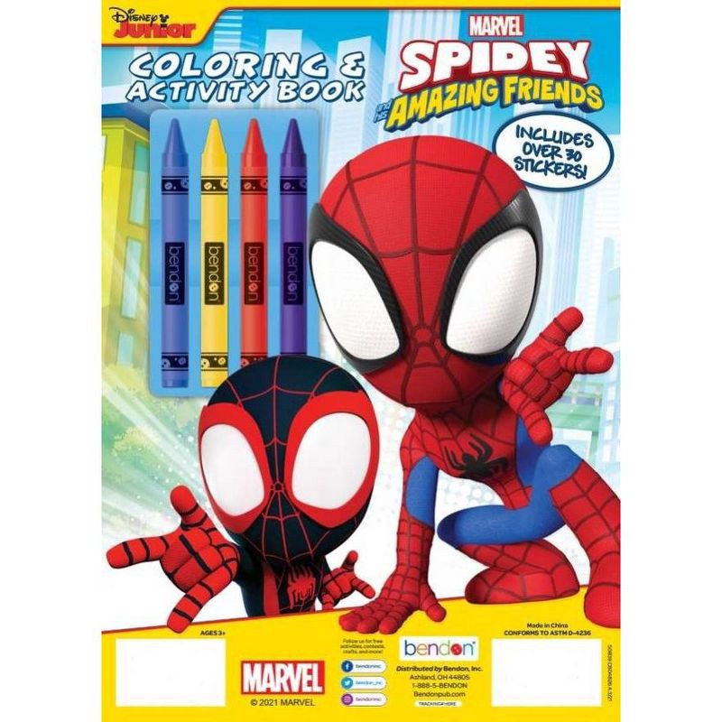 Marvel Spidey & His Amazing Friends Coloring Book with Crayons 1 ct | Shipt