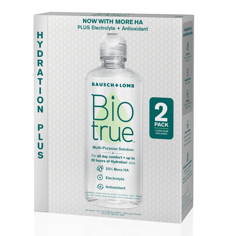 Biotrue Hydration Plus Contact Lens Solution - 20 fl oz 20 fl oz | Shipt