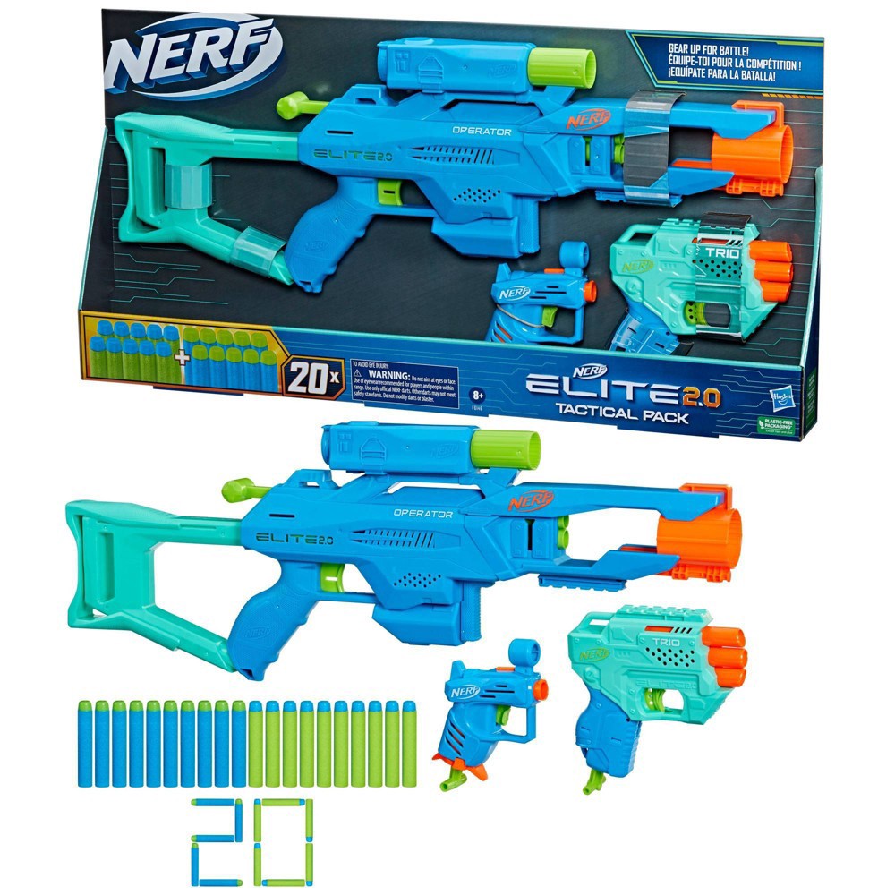 NERF Elite 2.0 Tactical Blaster - 3pk 3 ct | Shipt