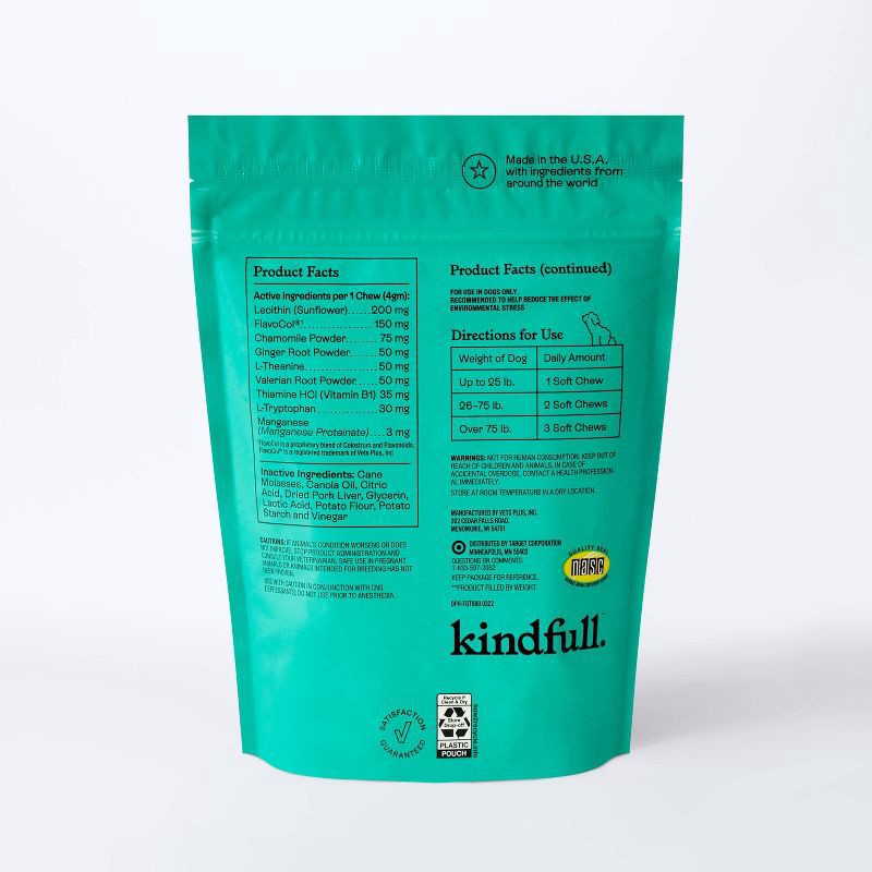 Calming Soft Chews for Dogs - Pork Flavor - 60ct - Kindfull 60 ct | Shipt