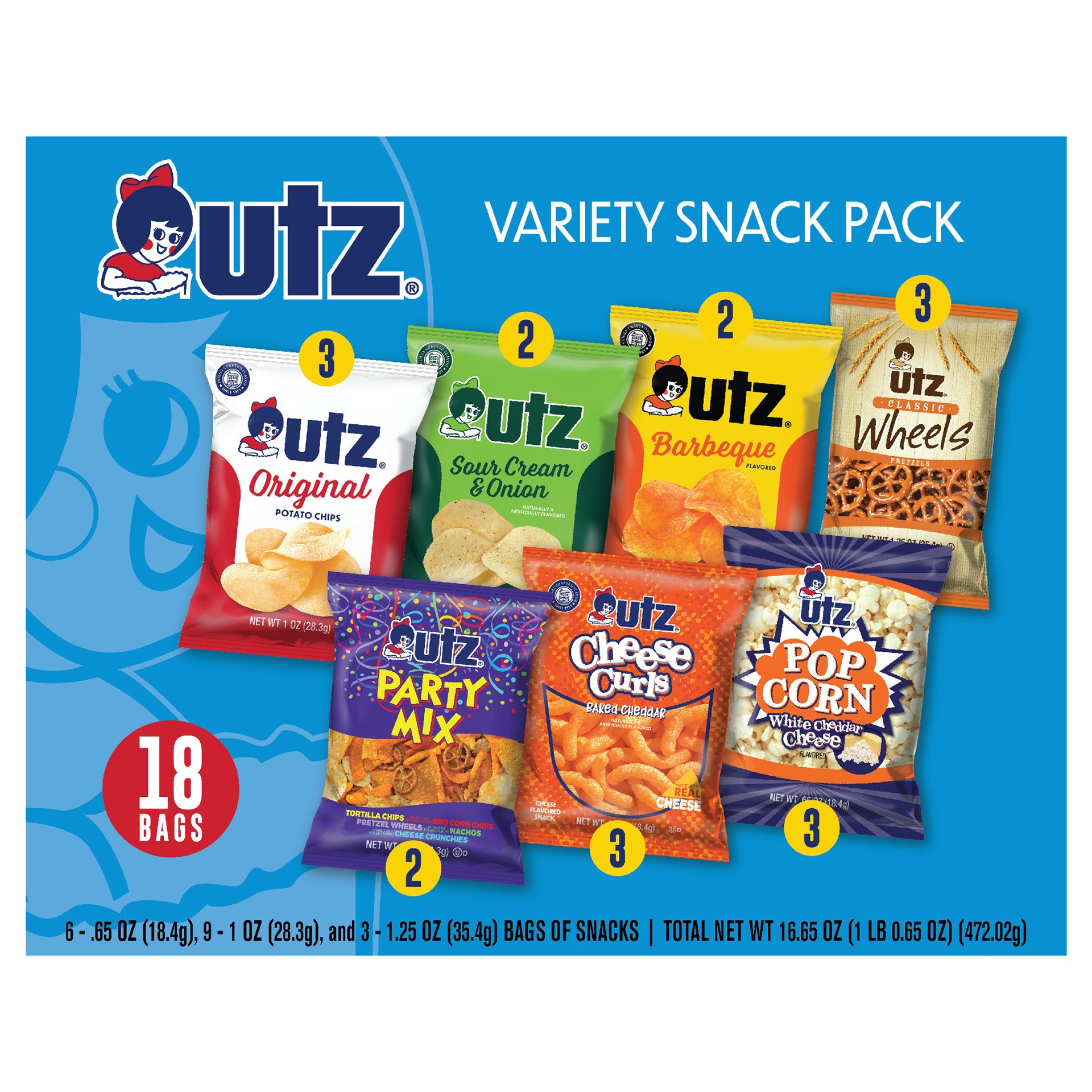 Utz Snack Pack, Variety 18 ct | Shipt