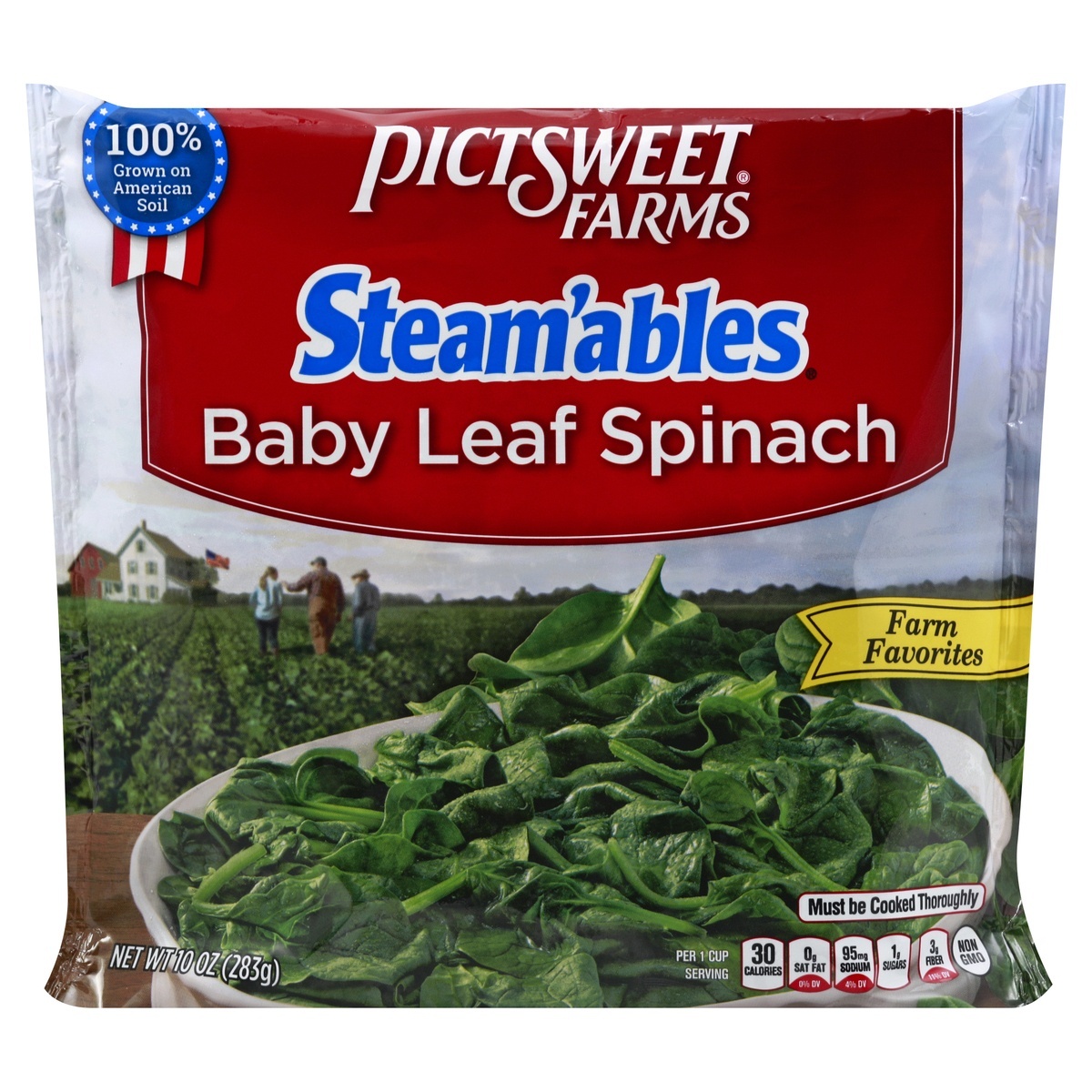PictSweet Farms Steamables Farm Favorites Baby Leaf Spinach 10 oz | Shipt