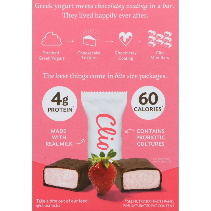 Clio Snacks Strawberry Greek Yogurt Mini-Bars - 6.2oz/8ct 6.2 oz, 8 ct ...