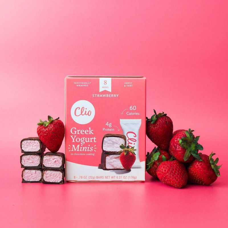 Clio Snacks Strawberry Greek Yogurt Mini-Bars - 6.2oz/8ct 6.2 oz, 8 ct ...