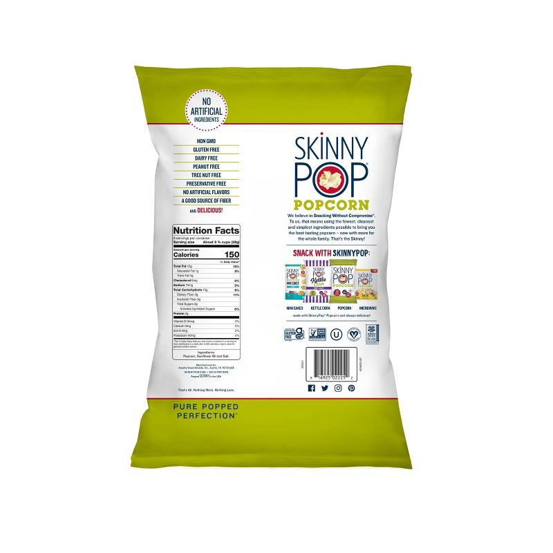 SkinnyPop Original Popcorn Family Size - 8oz 8 oz | Shipt