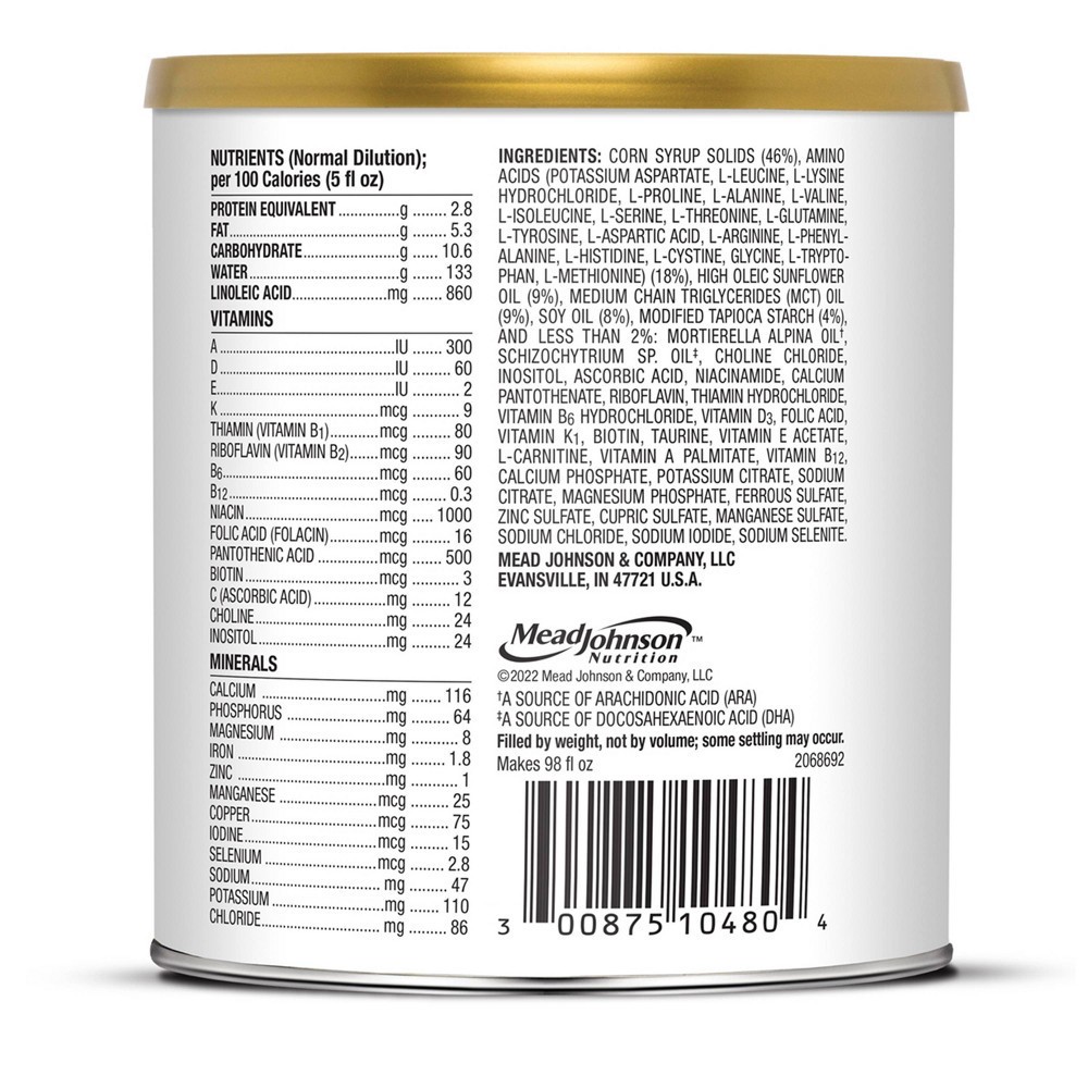 Puramino Dha & Ara Hypoallergenic Infant Formula Amino Acid-Based ...