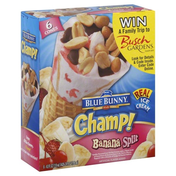 Blue Bunny Champ Vanilla Cone | Shipt