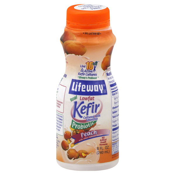 Lifeway Lowfat Peach Real Kefir Cultured Milk Smoothie 8 fl oz | Shipt