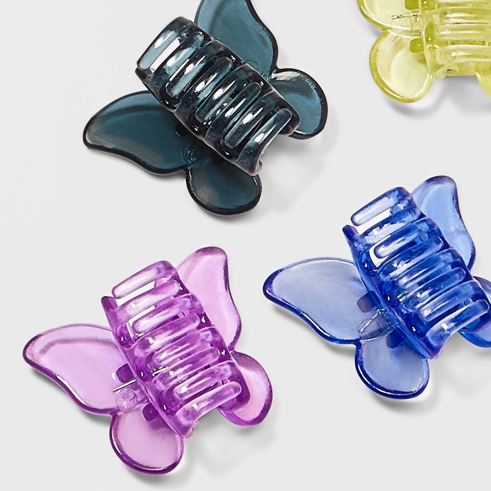 Butterfly Hair Clip Set 10pk - Wild Fable Blue/Green/Purple 10 ct | shipt