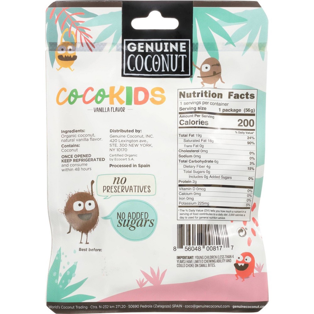 Genuine Coconut CocoKids Organic Vanilla Coconut Bits - 2oz 2 oz | Shipt