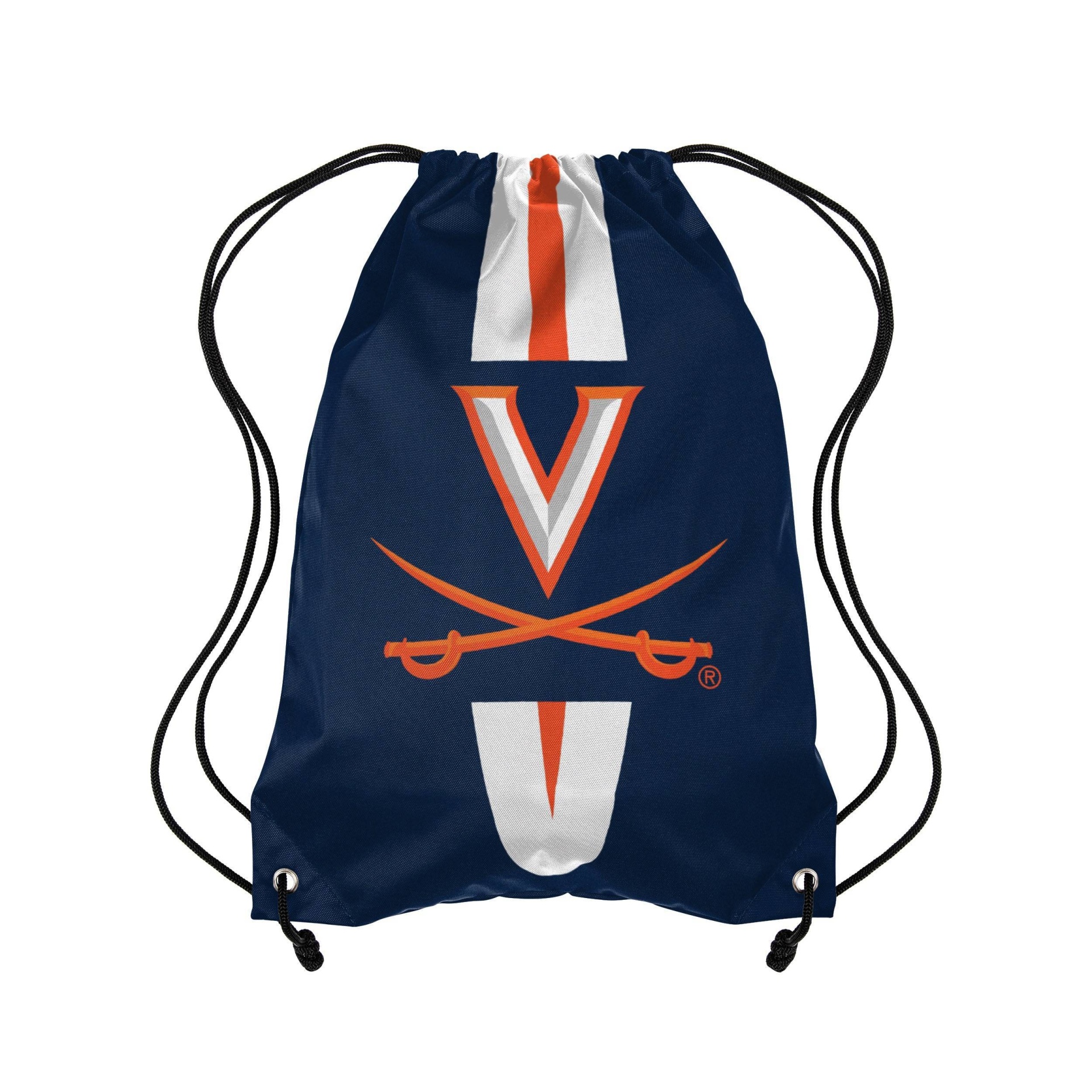 NCAA Virginia Cavaliers Stripe Drawstring Bag 1 ct | Shipt