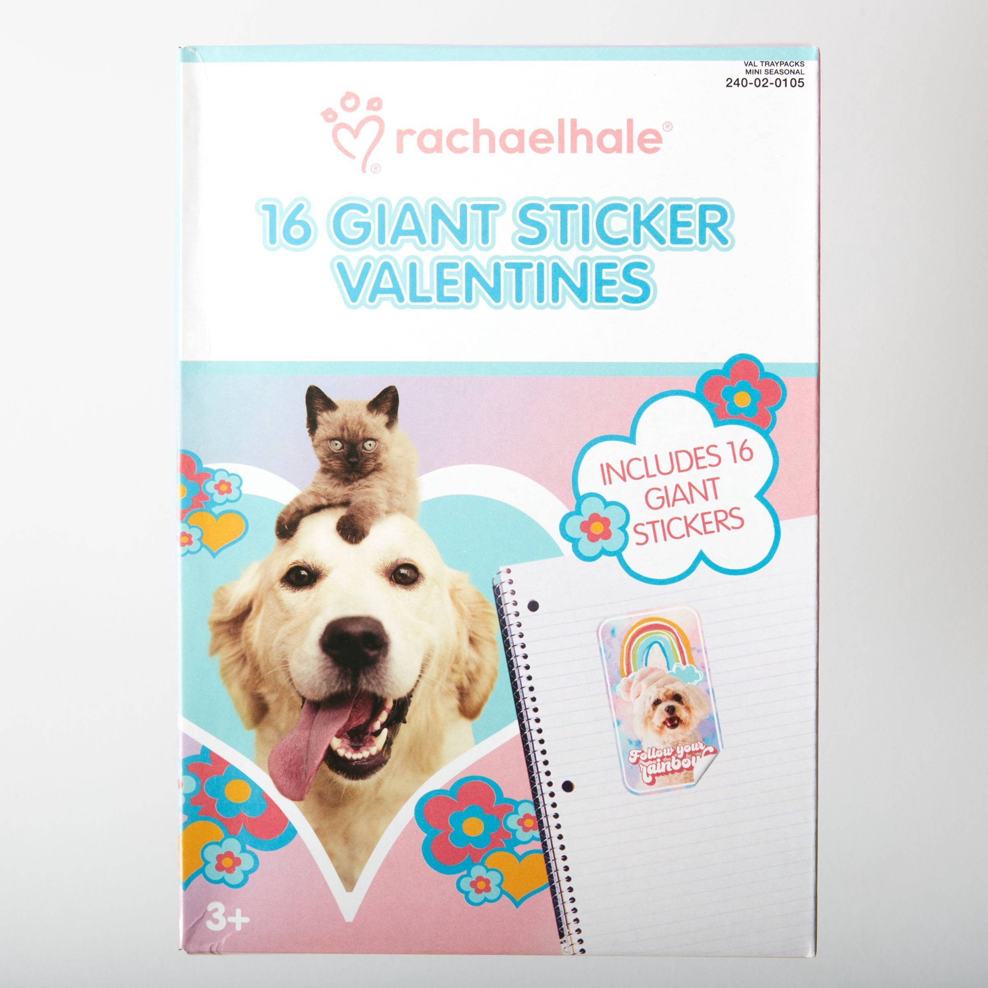 Rachael Hale 16ct Giant Sticker Valentine's Day Classroom Exchange ...