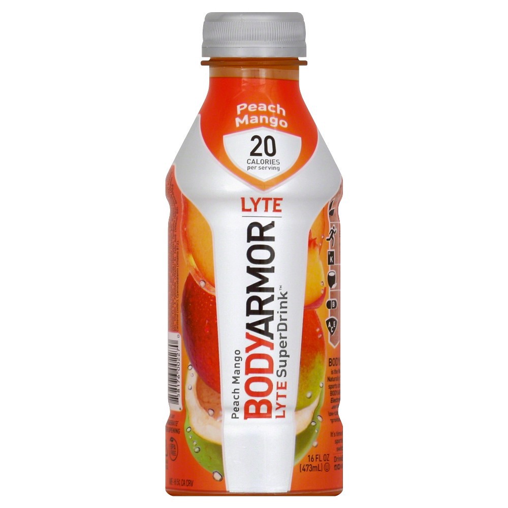 BODYARMOR Lyte Peach Mango Sports Drink 16 fl oz | Shipt