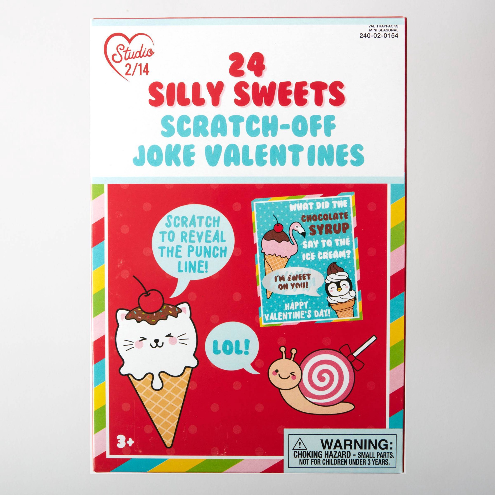 Paper Magic 24ct Silly Sweet Valentine's Day Scratch off Joke Classroom ...