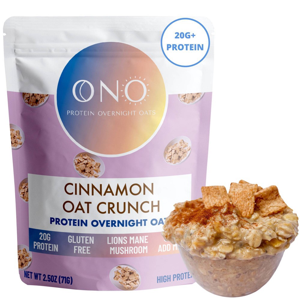 ONO High Protein Oats Ono Protein Overnight Oats Whey Cinnamon Cereal ...